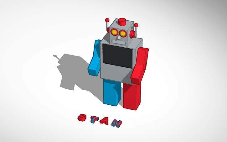 3D design Stanley robot - Tinkercad