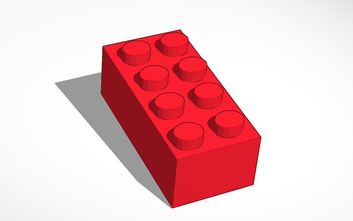 3D design lego brick - Tinkercad