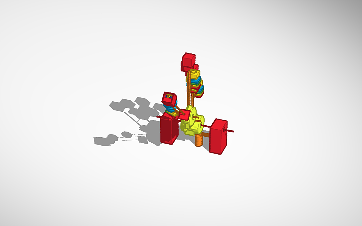 3D design Randomising domino launcher (Sim Lab) - Tinkercad