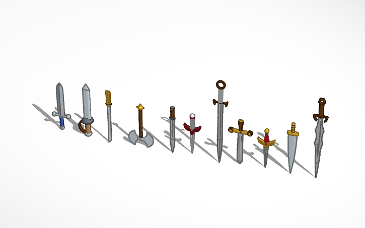 3D design WEAPONS - Tinkercad