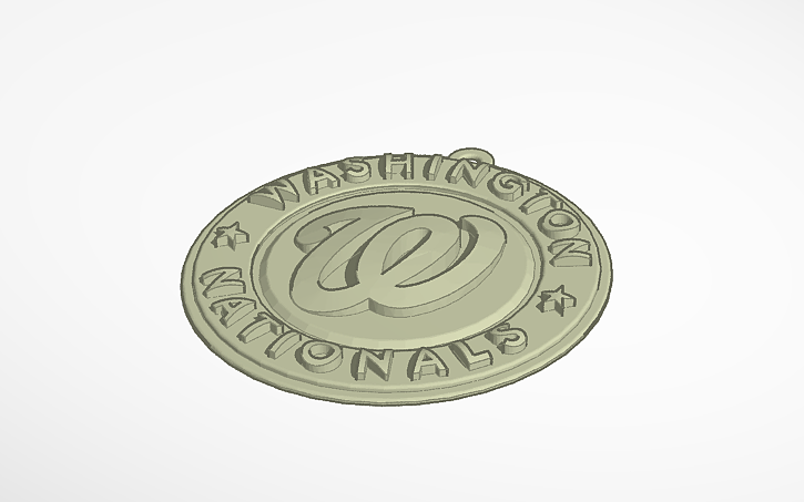 3D design Nationals circle logo - Tinkercad