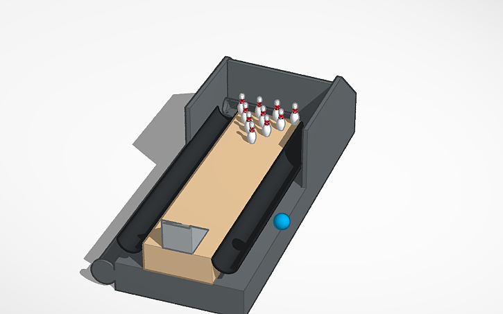 3D design *Scale Accurate* Bowling Alley simulation! (Working Ball ...