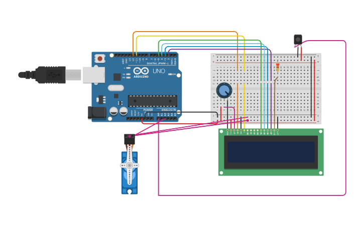 Circuit design ir sensor - Tinkercad