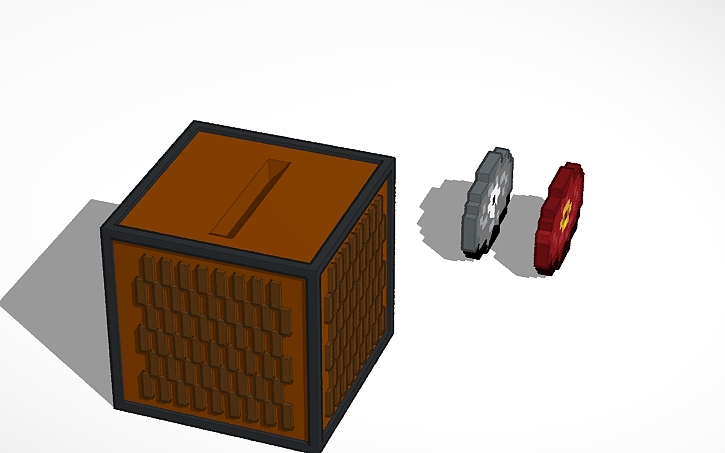 3D design Minecraft jukebox - Tinkercad