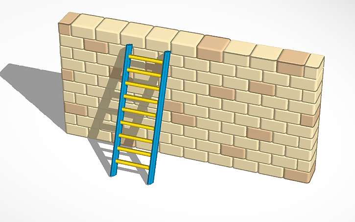3D design LADDER - Tinkercad