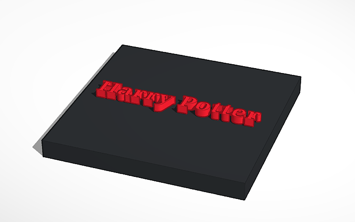 3D design Harry potter - Tinkercad