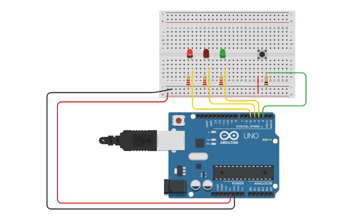 Circuit design Spaceship interface - Tinkercad