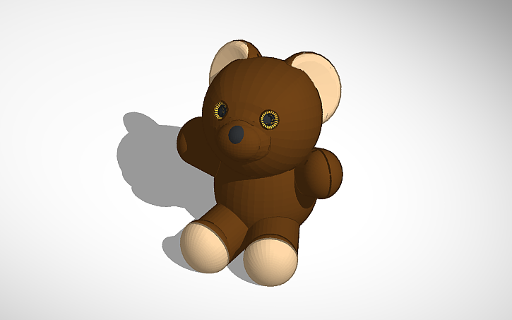 3D design Teddy Bear 2 - Tinkercad