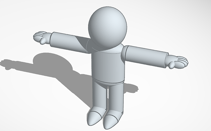 3D design Human template - Tinkercad