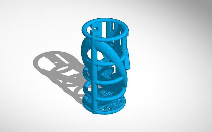 3D design pencil holder - Tinkercad