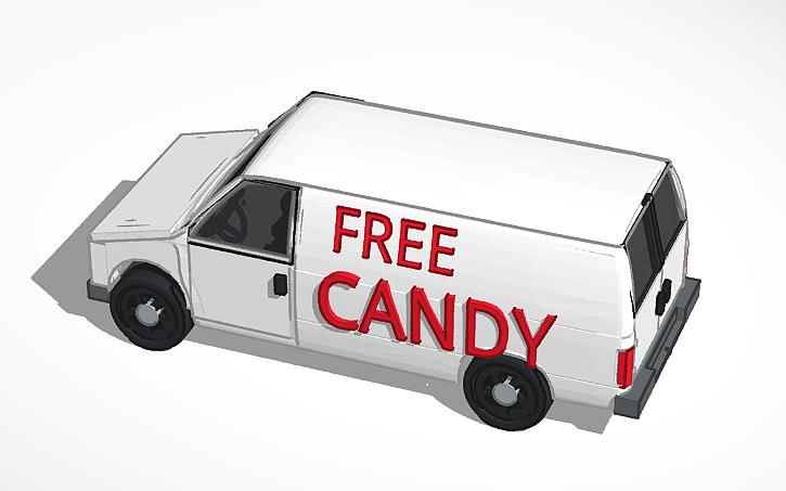 3D design free candy van - Tinkercad