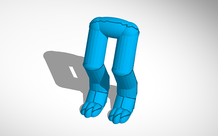 3D design Furry Legs - Tinkercad