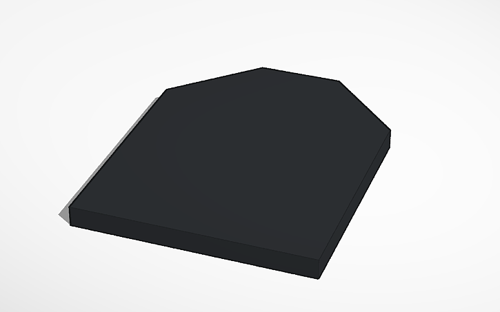 3D design Airsoft plate - Tinkercad