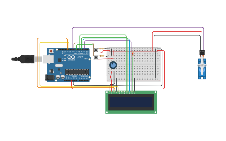 Circuit design Serial Read Arduino - Tinkercad