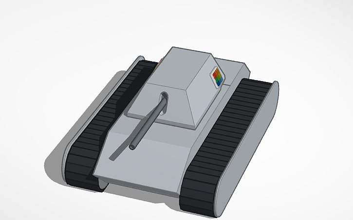 3D design Tinkercad Simlab Tank (V2) - Tinkercad