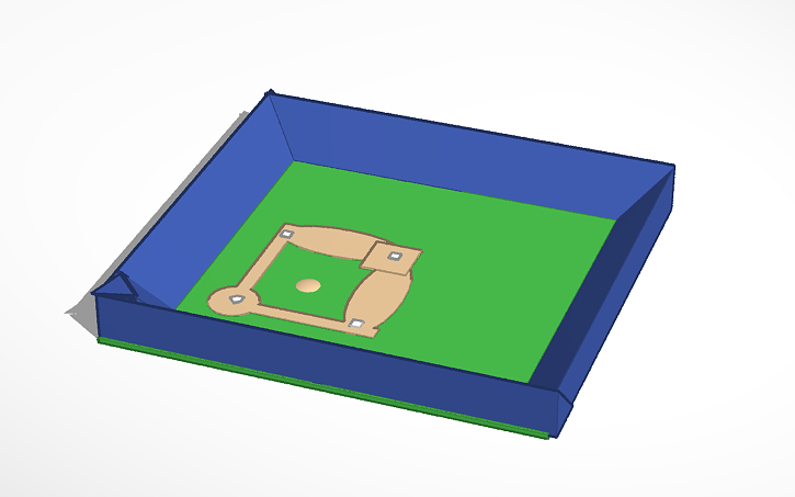 3D design Baseball stadium - Tinkercad