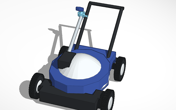 3D design lawn mower - Tinkercad