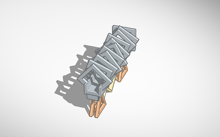 3D design Futuristic Bridge - Tinkercad