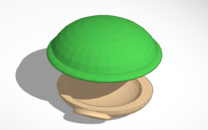 3D design Mario turtle shell - Tinkercad