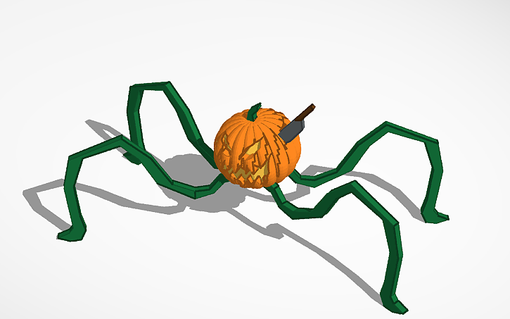 3D design Living Jack o' Lantern (Tinktober Day 3) - Tinkercad