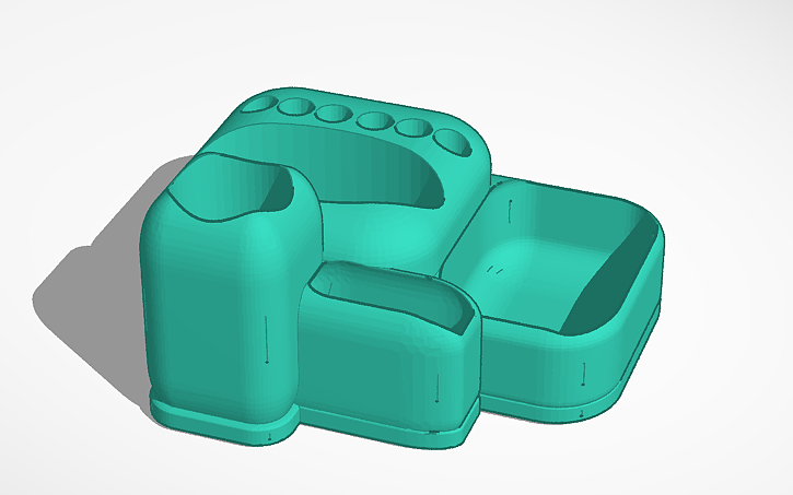 3D design Desk Organizer - Tinkercad