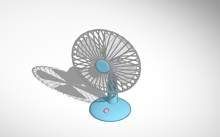 3D design table fan - Tinkercad