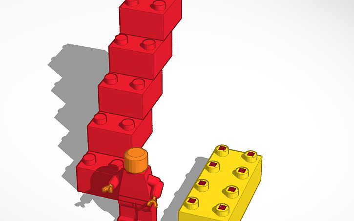 3D design fichas de lego - Tinkercad