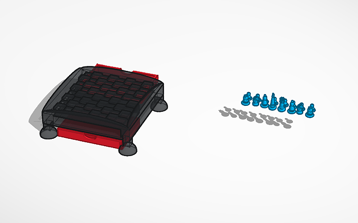 3D design chess set - Tinkercad