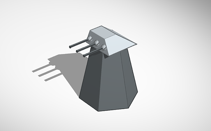 3D design Laser Turret - Tinkercad