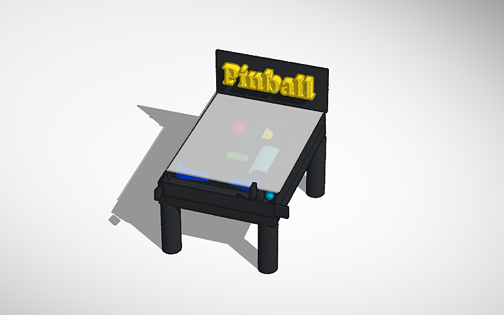 3D design pinball - Tinkercad