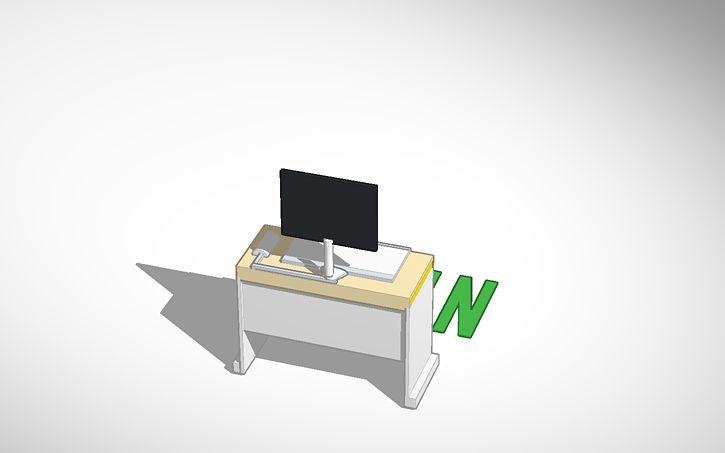 3D design desk - Tinkercad