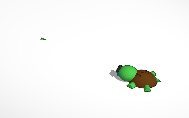 3D design turtle - Tinkercad