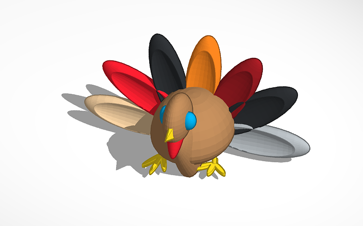 3D design turkey - Tinkercad