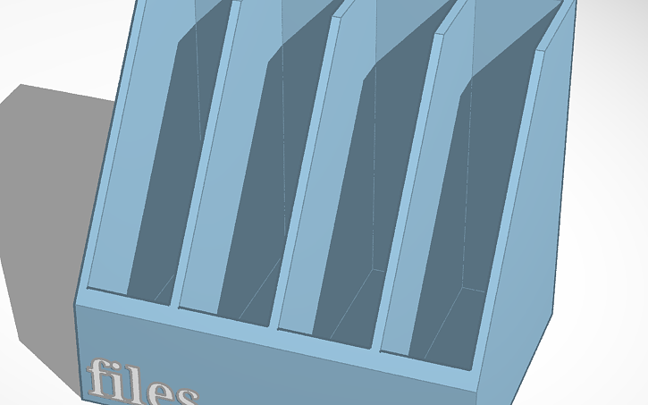 3D design File Organizer - Tinkercad
