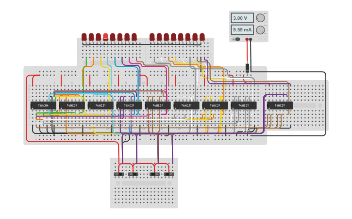 Circuit design Aryan's 4-16 bit decoder - Tinkercad