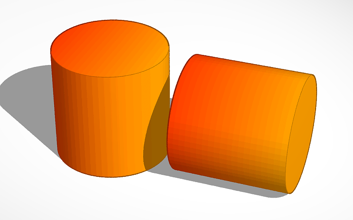 3D design 20-piece Gradient Cylinders (sunset) - Tinkercad