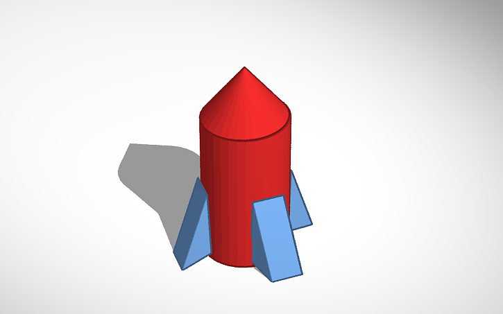 3D design ROCKET - Tinkercad