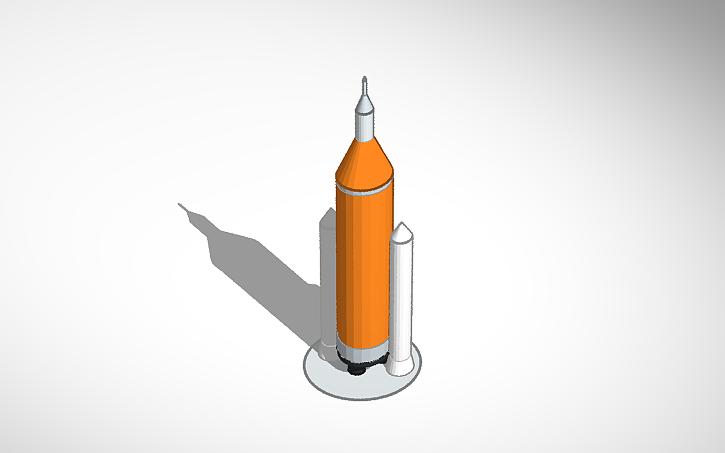 3D design Rakieta SLS - Tinkercad