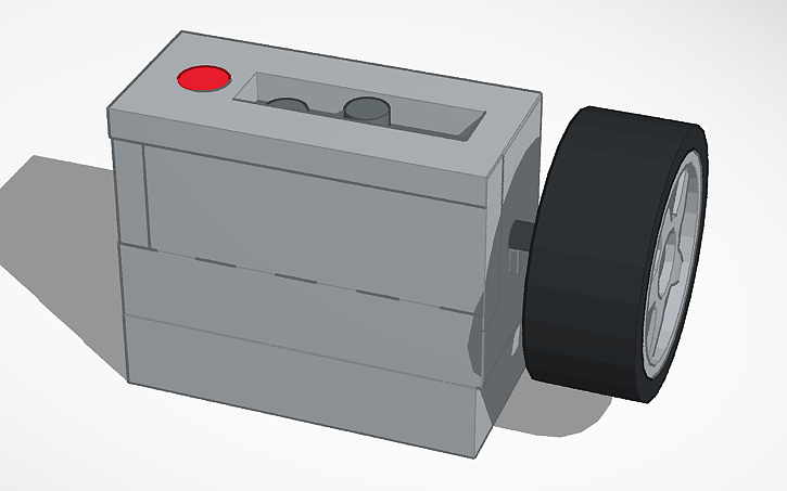 3D design inline three cylinder engine w flywheel - Tinkercad