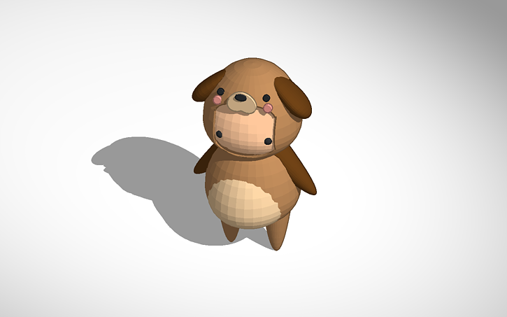 3D design Puppy Chibi - Tinkercad