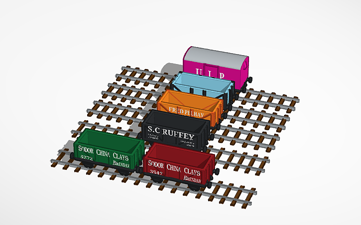3D design RWS Trucks And Wagons Pack - Tinkercad