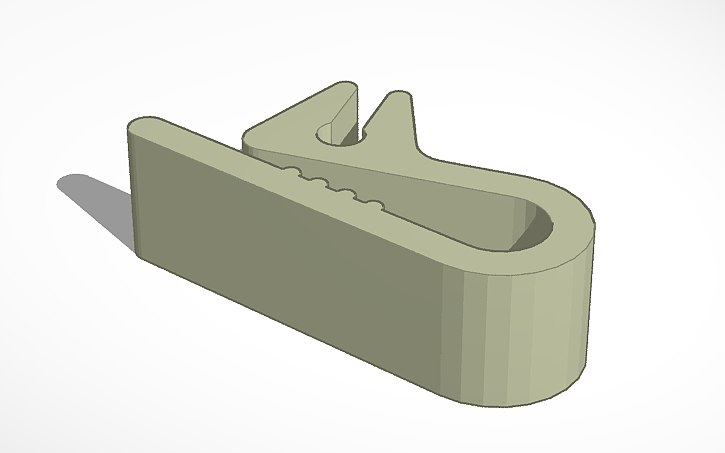 3D design clip filamento 1.75mm (minimalista) - Tinkercad