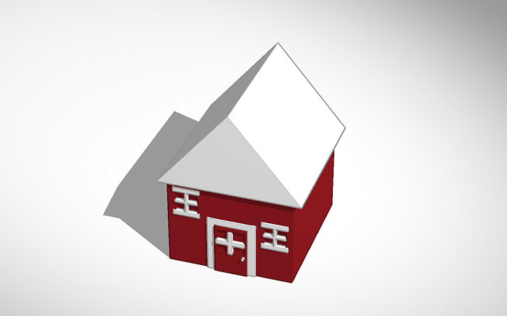 3D design Gingerbread House - Tinkercad