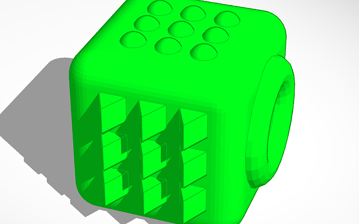3D design Fidget Cube - Tinkercad