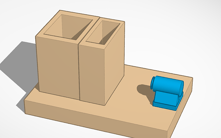 3D design ganga water cleaning (Science model) - Tinkercad