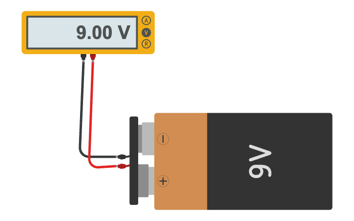 Circuit design multimeter - Tinkercad