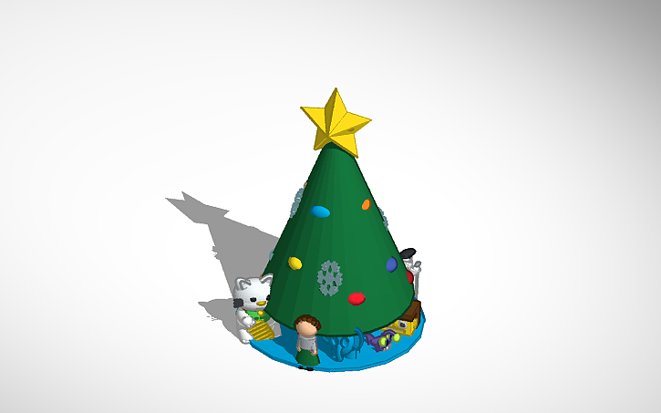 3D design Copy of Christmas tree Christmas tree ornament - Tinkercad