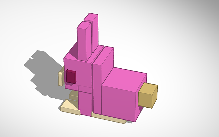 3D design bunny - Tinkercad