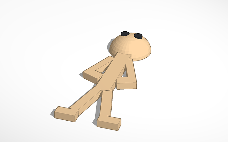 3D design Stick Man - Tinkercad