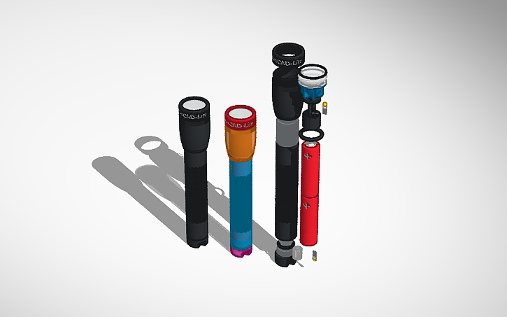3D design Flashlight - Tinkercad